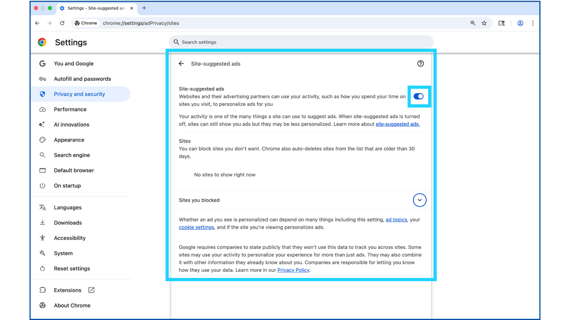 Web Browser Privacy Settings - The NAI: Network Advertising Initiative